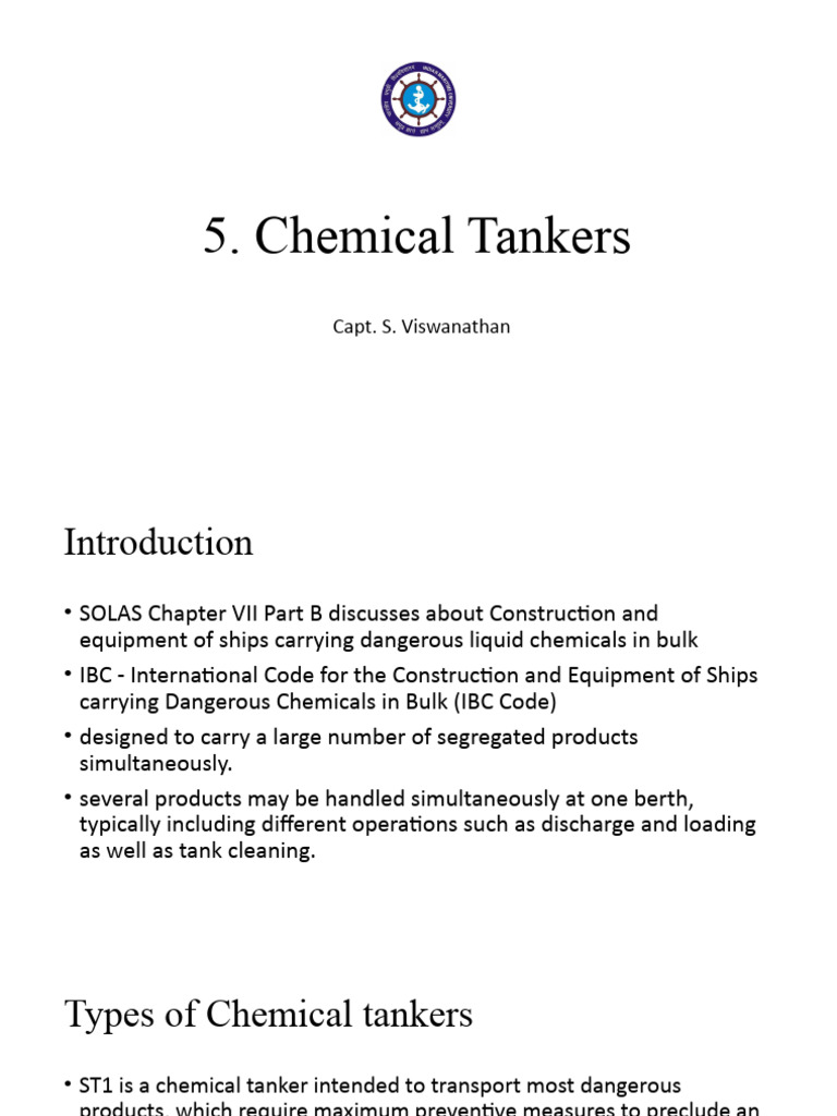 Chemical Tankers | Download Free PDF | Oil Tanker | Ships