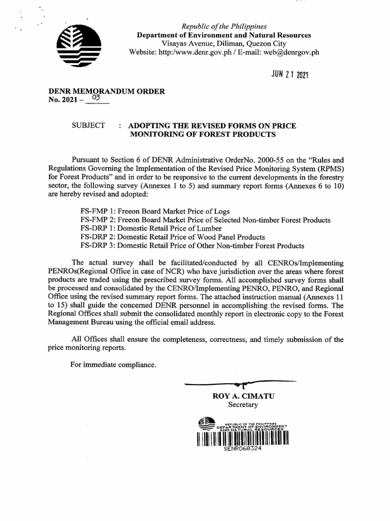 RPMS Dmo 2021 03 | PDF