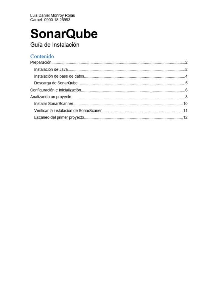 SonarQube Instalación | PDF | Java (lenguaje de programación) | Microsoft Windows