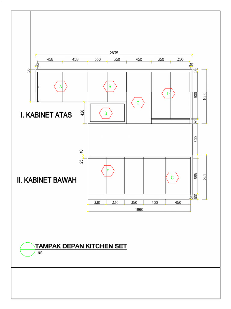 Gamker Kitchen Set-Tampak Depan | PDF
