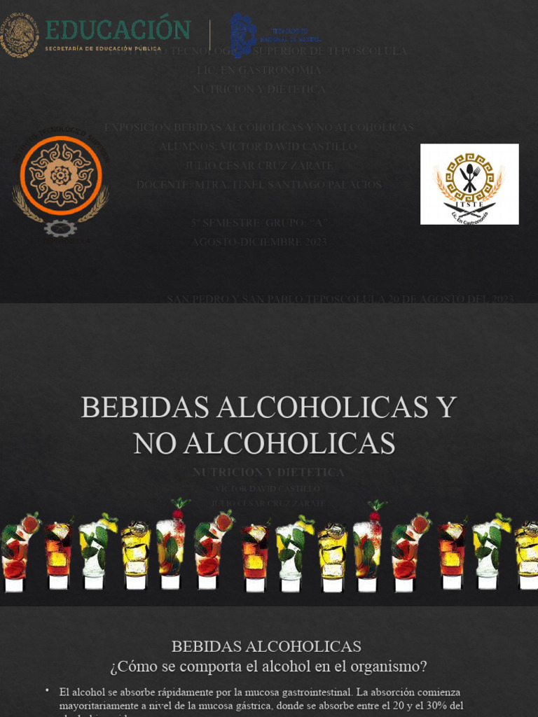 Bebidas No Alcoholicas y No Alcoholicas | PDF | Etanol | Refresco