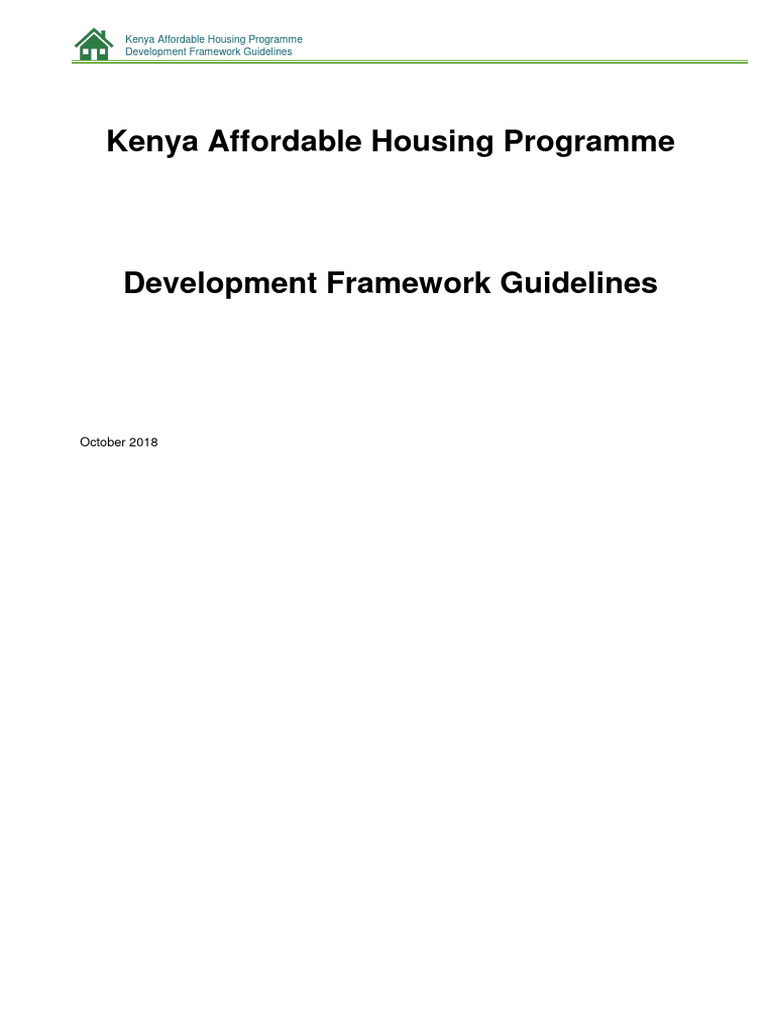 Affordable Housing Development-Framework-Guidelines-Release-Version ...
