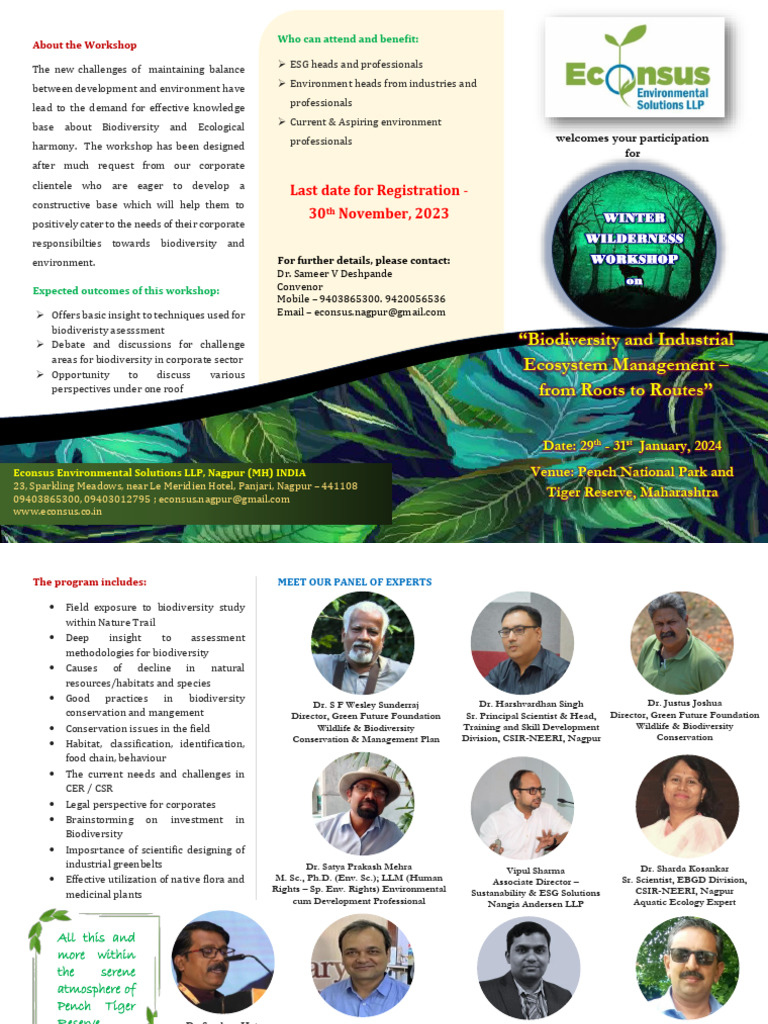 Biodiversity Workshop Jan 2024 Pdf Biodiversity Natural Environment