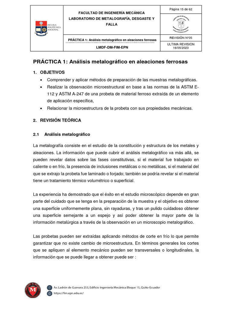 Guias de Prácticas CMA P1 | PDF | Tratamiento a base de calor | Mineralogía