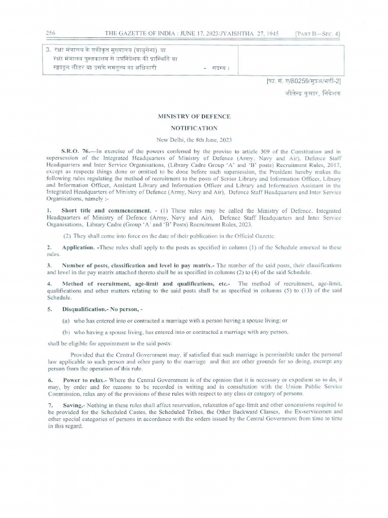 MoD Librarian SRO | PDF