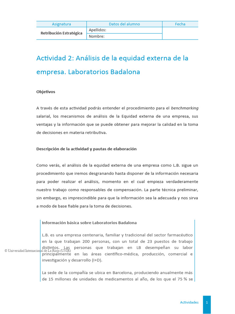 Análisis de Equidad Externa Salarial | PDF | Business | Salario