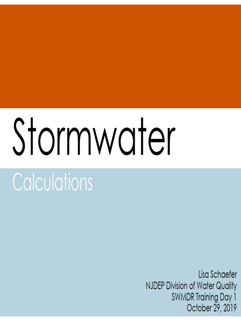 SMDR Stormwater Calculations Slides | Download Free PDF | Stormwater ...