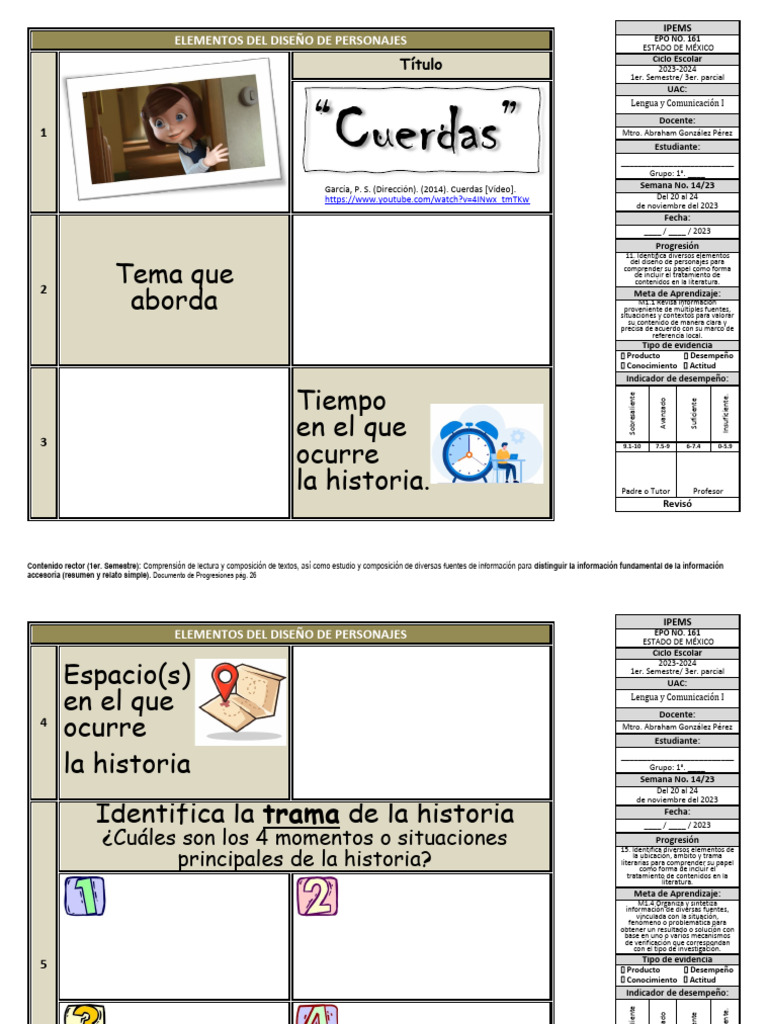 02 Elementos Del Diseño De Personajes Pdf Aprendizaje