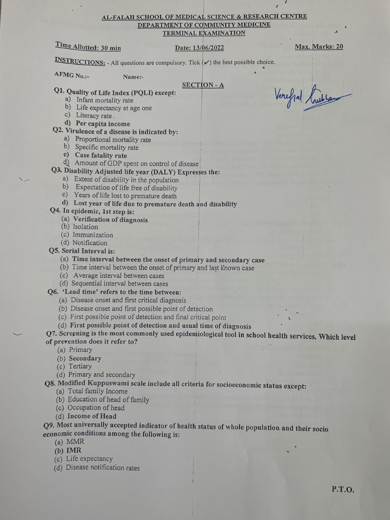 PSM MCQs | PDF | Health Care | Zika Virus