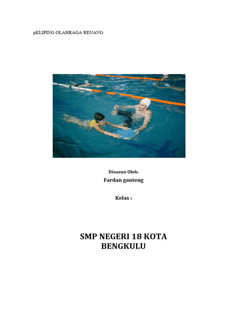 Kliping Kolam Ranang | PDF