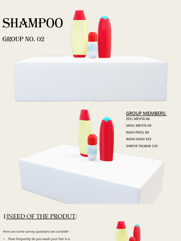 Shampoo: Group No. 02 | PDF | Shampoo | Social Media