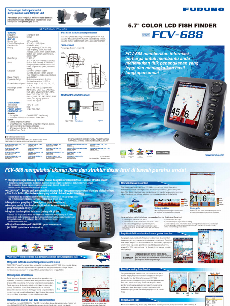 Furuno Fishfinder FCV-688 | PDF