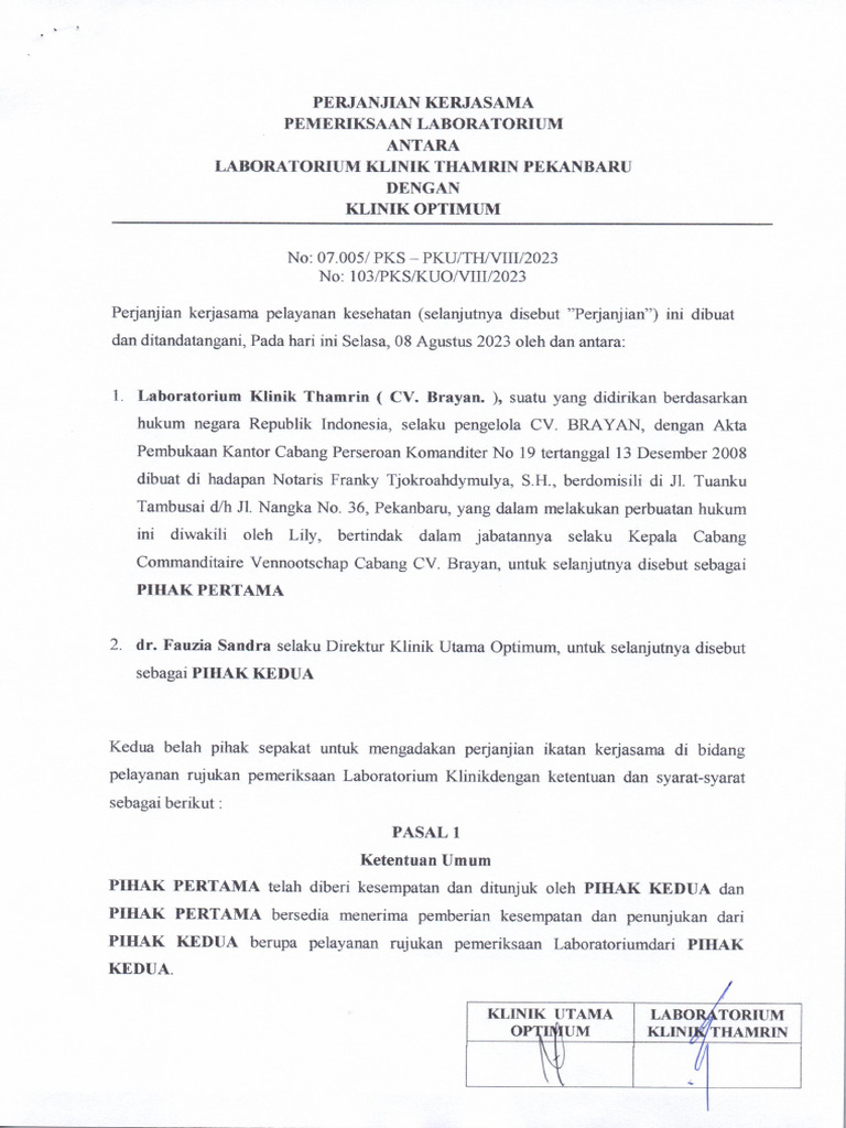 4 PKS Lab Thamrin Dan Kup Optimum | PDF