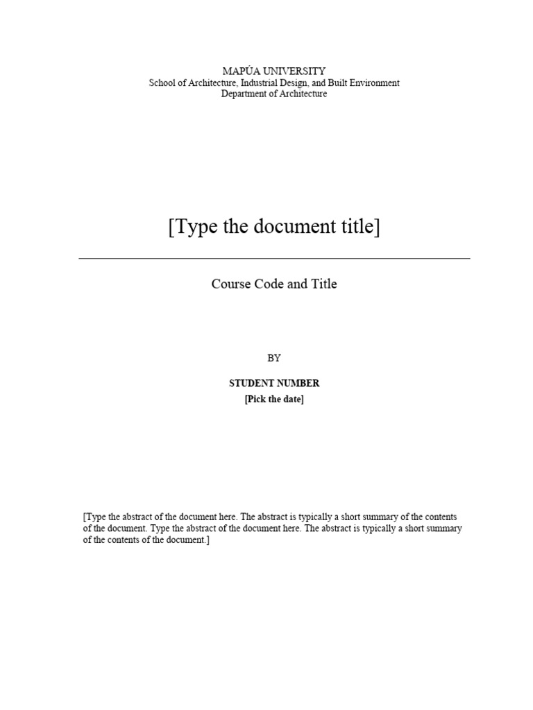 Report Format | Download Free PDF | Citation | Apa Style