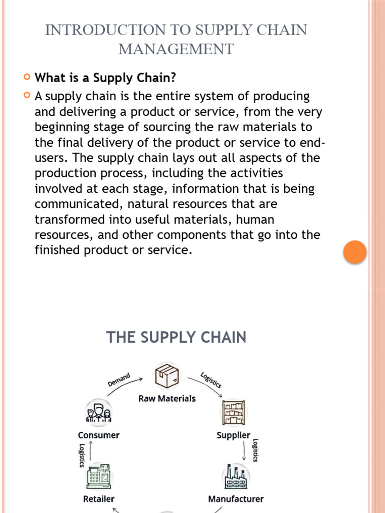 Intro To Supply Chain | PDF | Supply Chain | Supply Chain Management