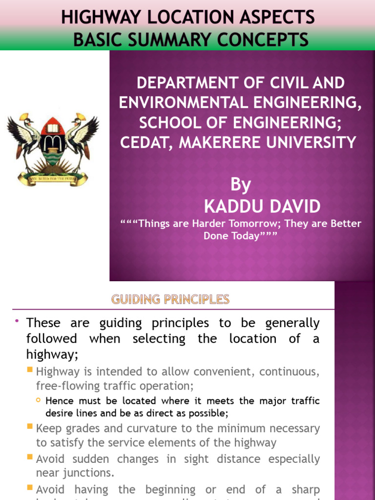 2 - Highway Location Aspects | PDF | Road | Tunnel