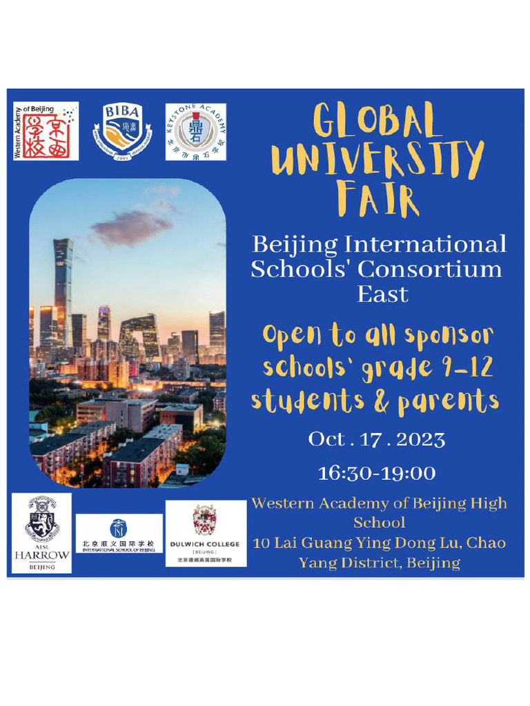 Uni Fair List Oct 2023 | PDF | Universities And Colleges