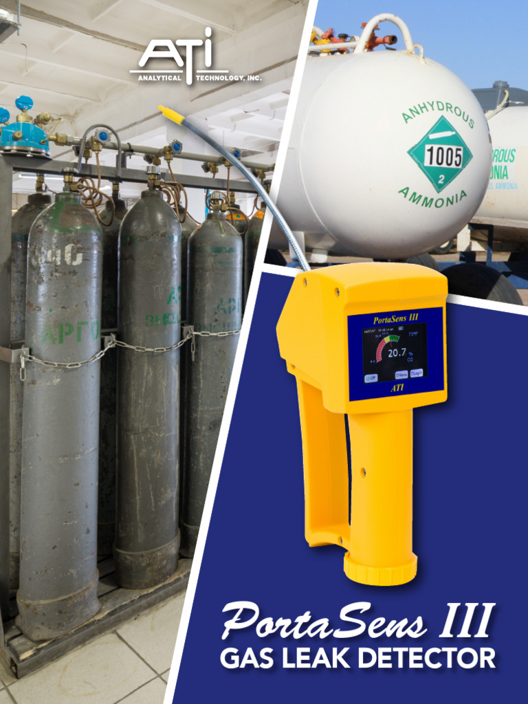 ATIs D16 Portable Gas Detector Product Literature 1 | PDF | Battery Charger | Leak