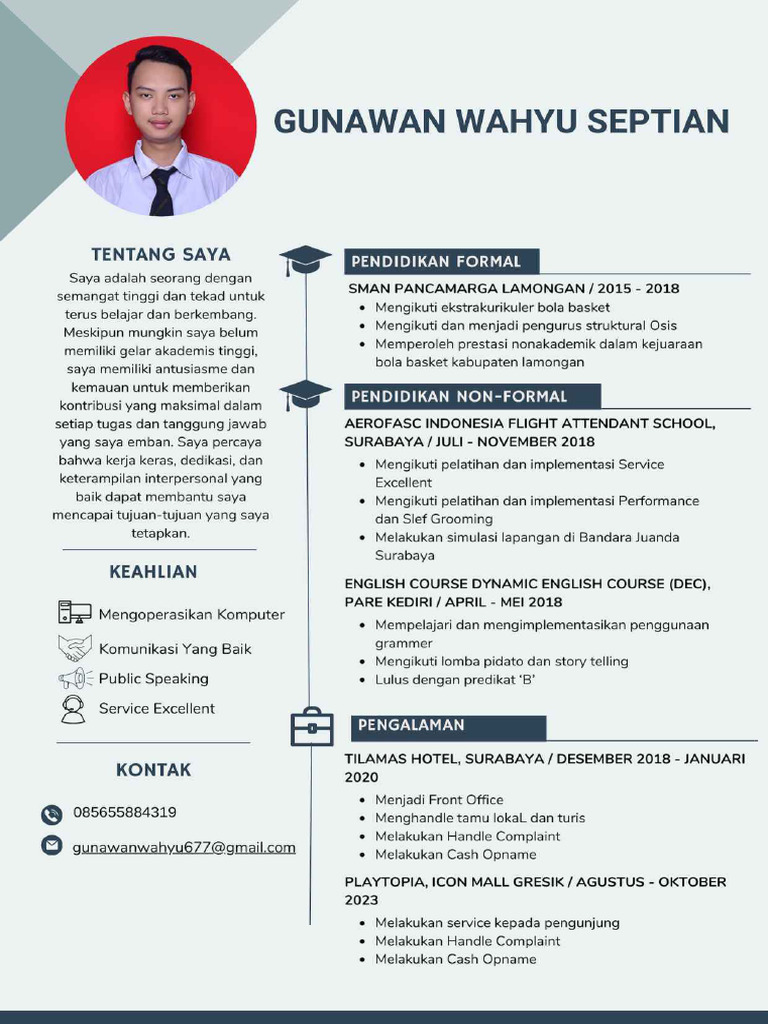 CV Gunawan Wahyu Septian | PDF