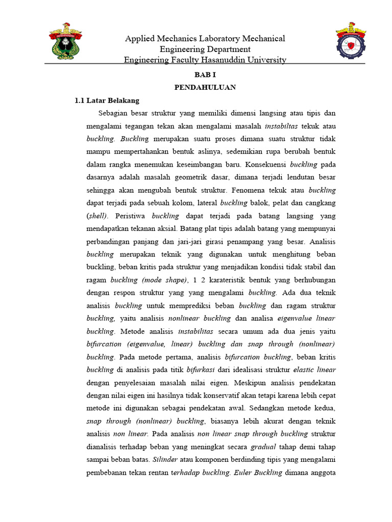 Lap Lengkap Buckling Dhanu | PDF