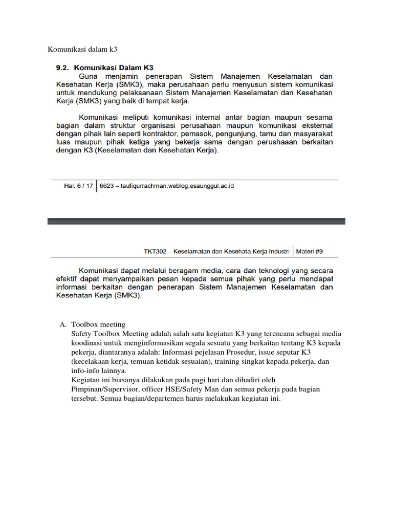 Materi k3 Uas Ilham | PDF