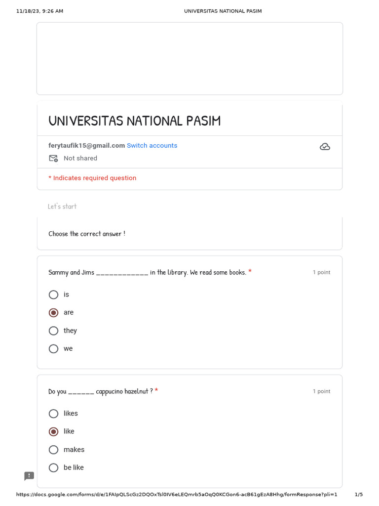 Universitas National Pasim | PDF