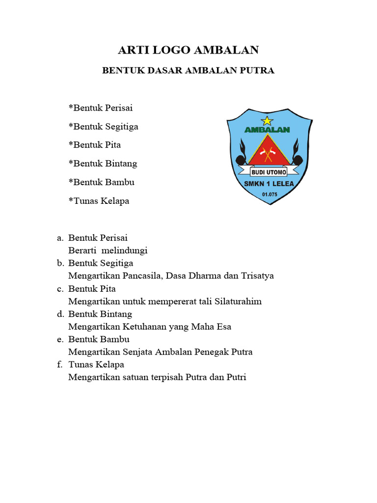 Arti Logo Ambalan | PDF
