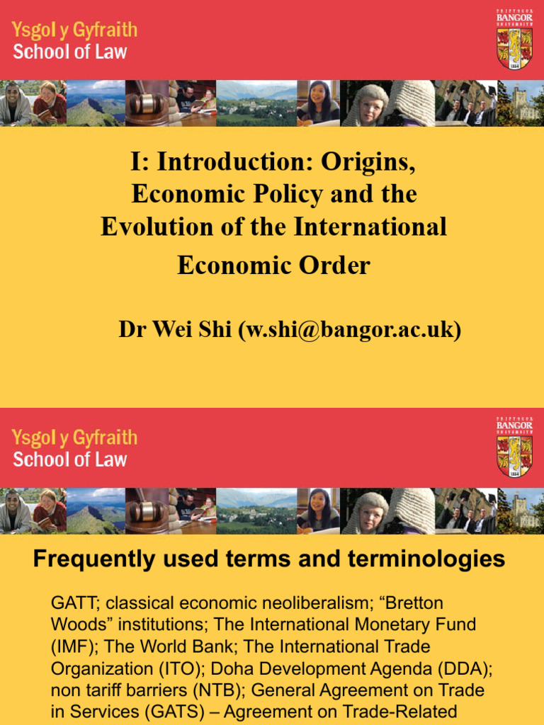 Global Trade Law PPT I | PDF | World Trade Organization | General Agreement On Tariffs And Trade