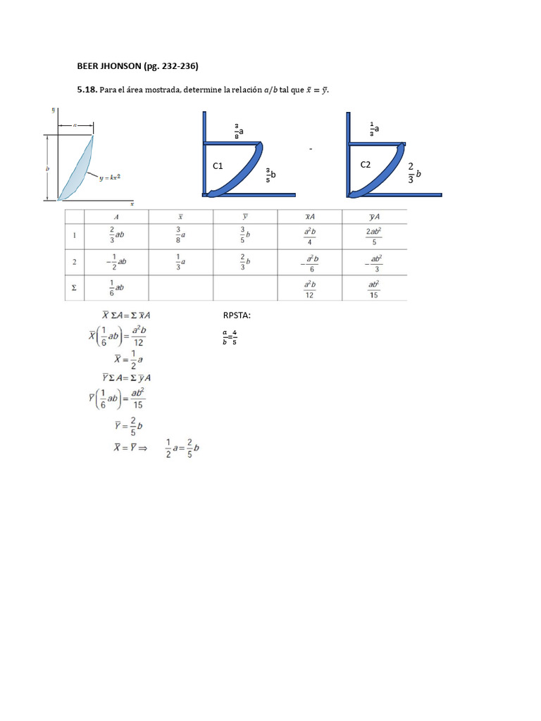 BEER JHONSON-ejercicios de Centroide | PDF