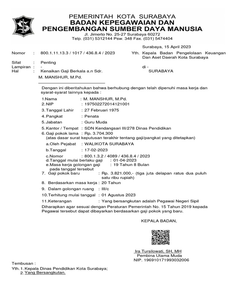 SK Berkala 2023 | PDF