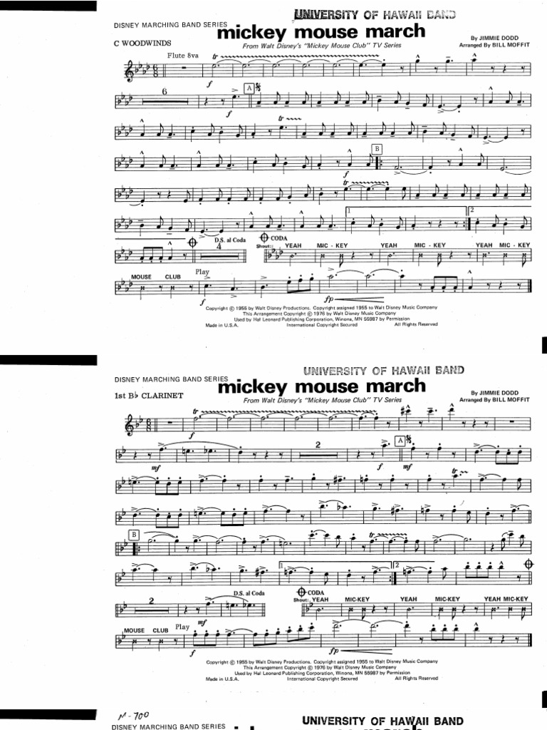 Mickey Mouse March | PDF