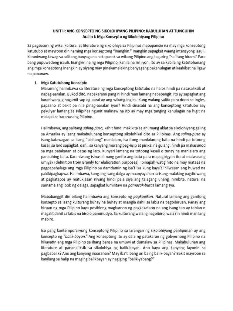 UNIT II Learning Guide | PDF