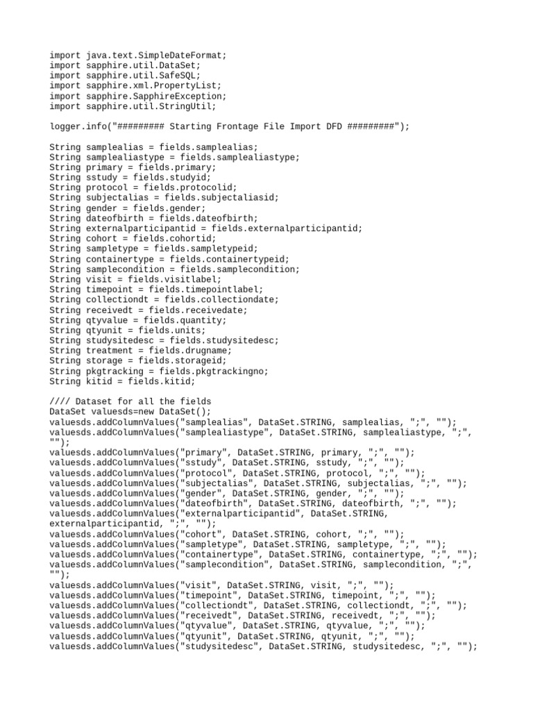 Frontage File Import DFD - 1 | PDF | Naming Conventions | Software Engineering