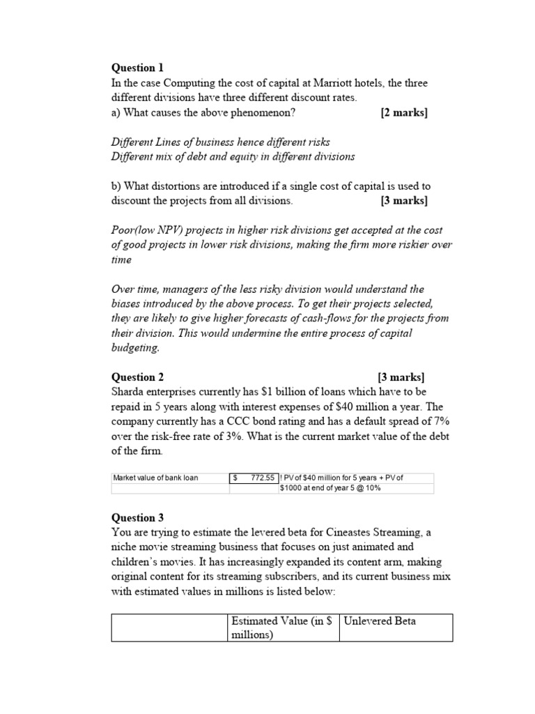 MT Solutions 2021 | PDF | Depreciation | Net Present Value