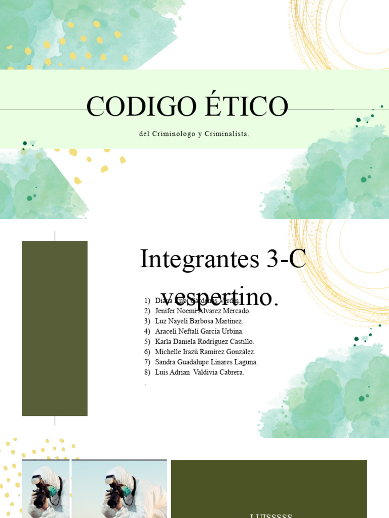 Codigo Etico Mil | PDF | Criminología | Ciencia forense