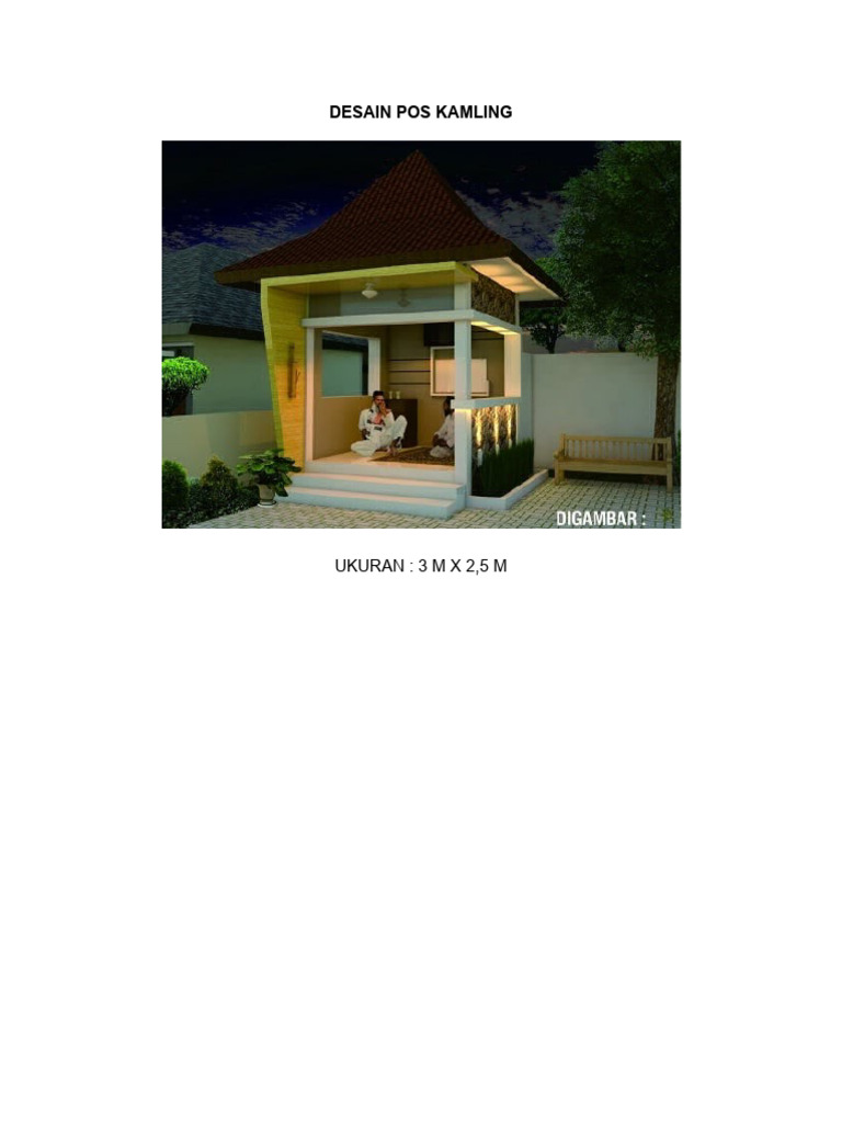 Desain Pos Kamling | PDF