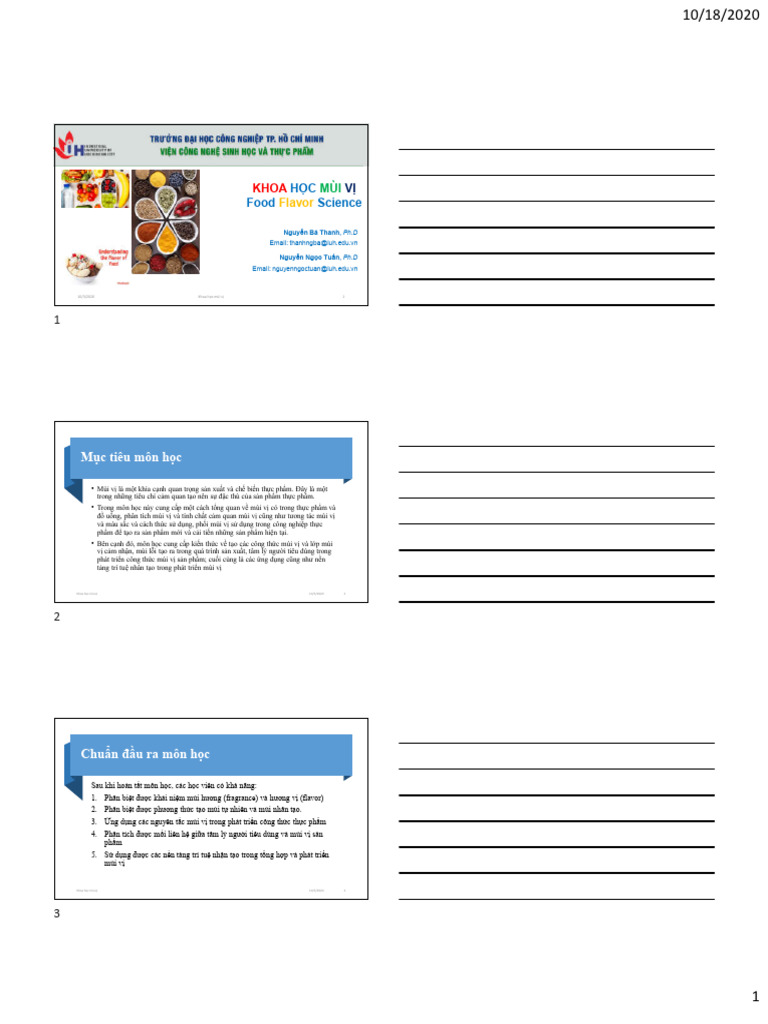 Food Flavor - NNT | PDF