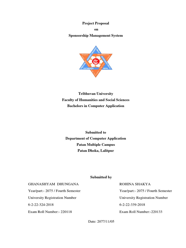 Sponsorship Management System Proposal | PDF | User (Computing) | Html