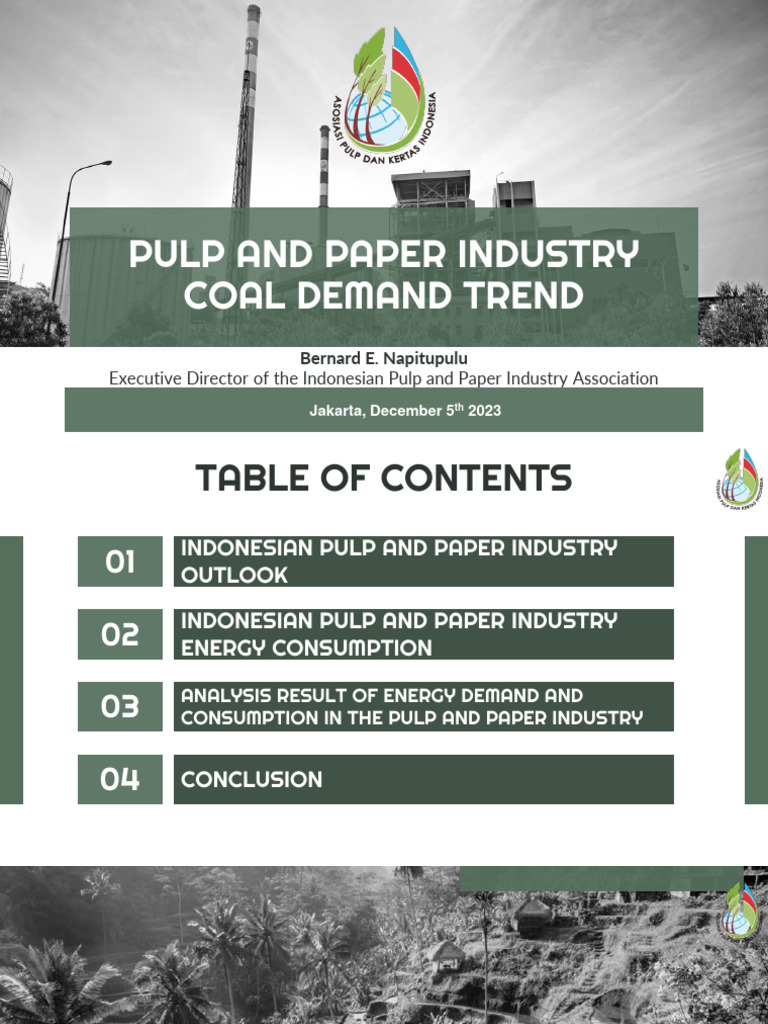 APKI - Pulp and Paper Coal Demand Trend | PDF | Fuels | Coal