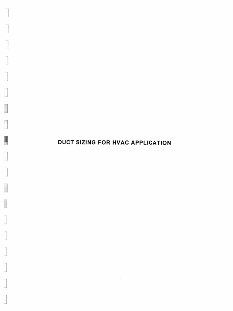Duct Sizing | PDF