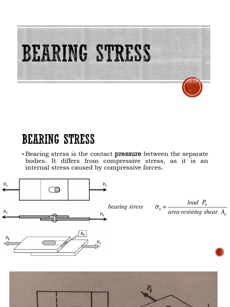 Lesson 4 Bearing Stress | PDF