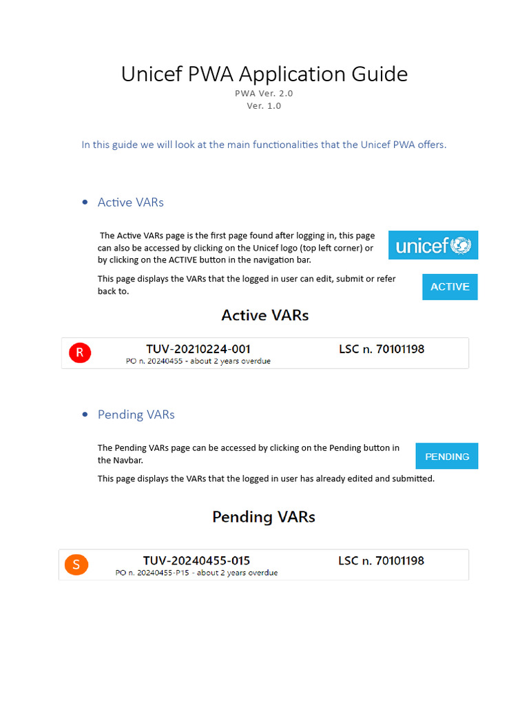Unicef PWA Application Guide | PDF | Login | User (Computing)
