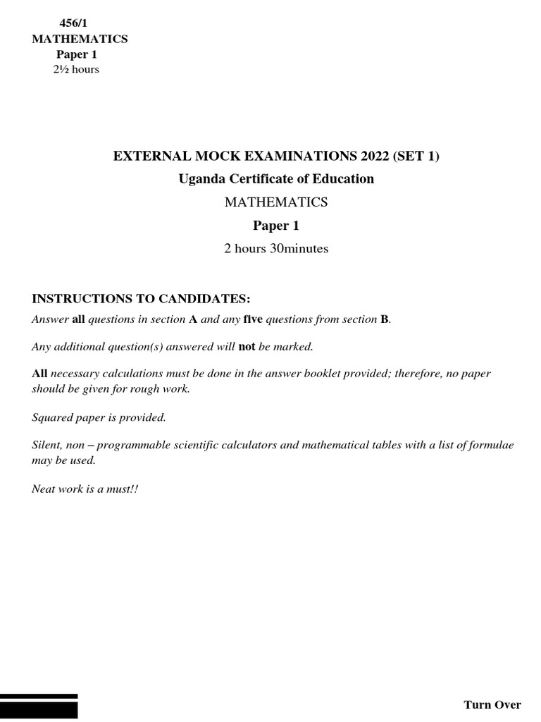 12 Mathematics P1 | PDF | Matrix (Mathematics) | Algebra