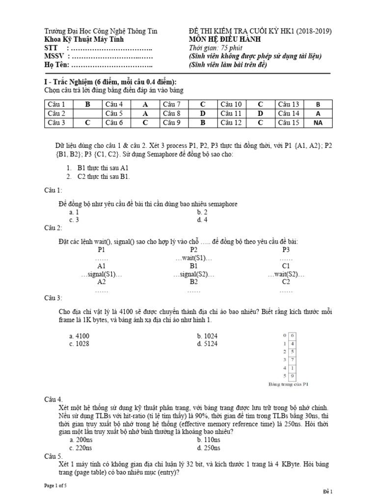 Da - CK HDH - HK1 2018-2019 | PDF