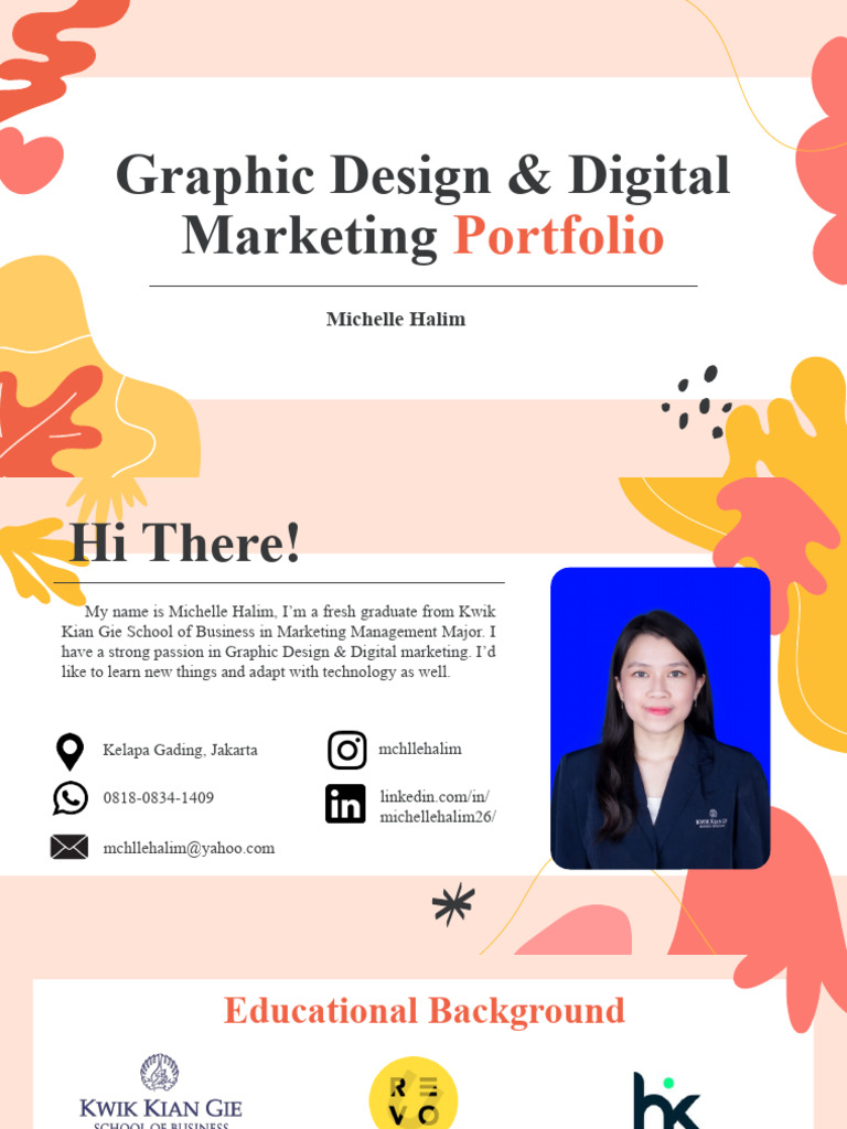 Graphic Design And Digital Marketing Portofolio Download Free Pdf