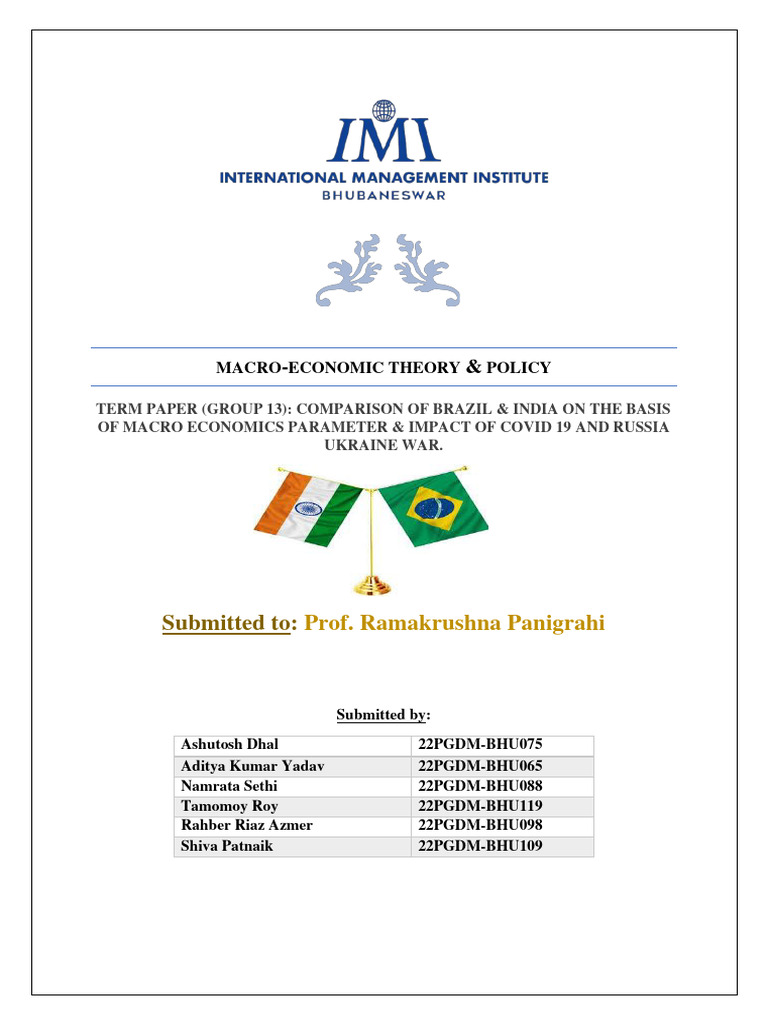 Eco Term Paper - Group 13 - Sec B | Download Free PDF | Inflation ...