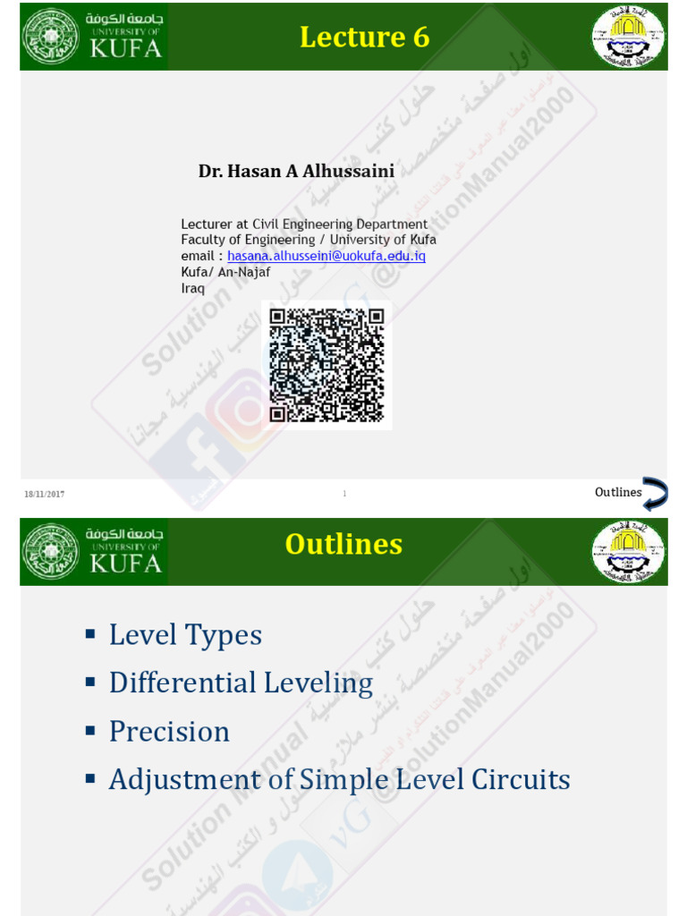 Lecture 6 Leveling 2 | Download Free PDF | Metrology