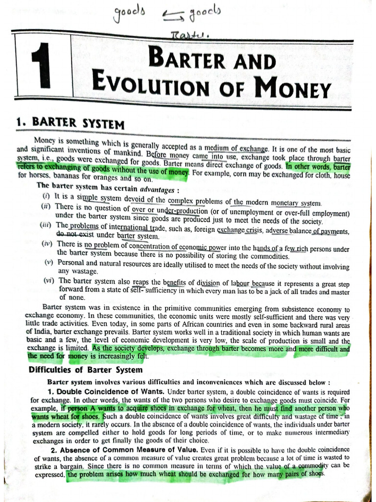 Evolution and Classification of Money | PDF