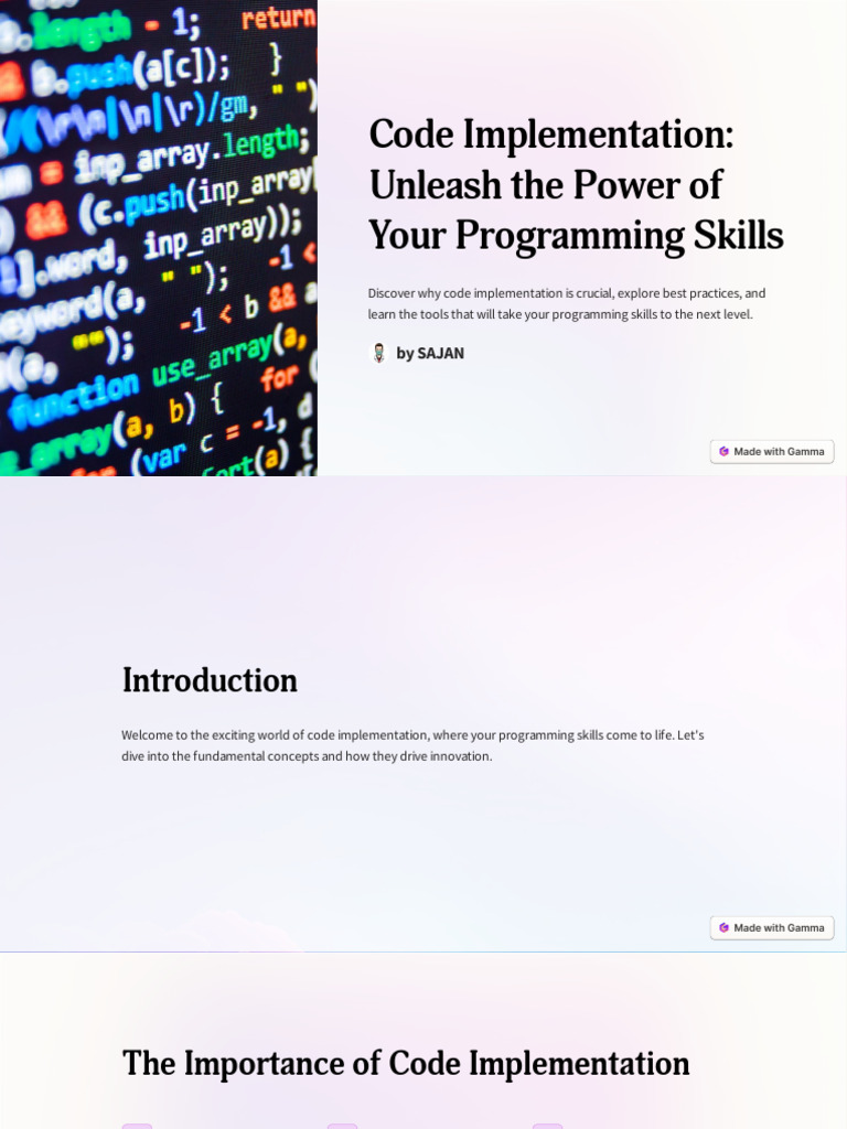 Code Implementation Unleash The Power of Your Programming Skills | PDF | Computer Programming ...
