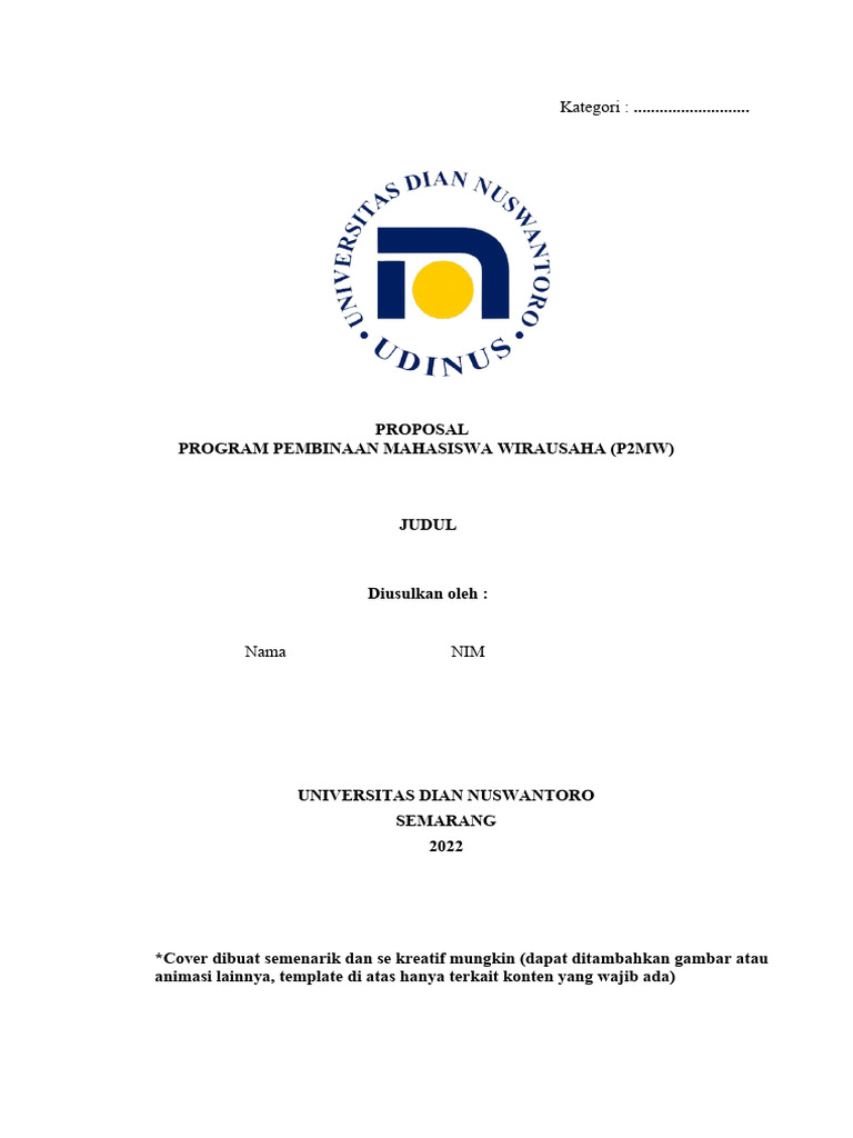 Template Proposal P2MW 2022 | PDF